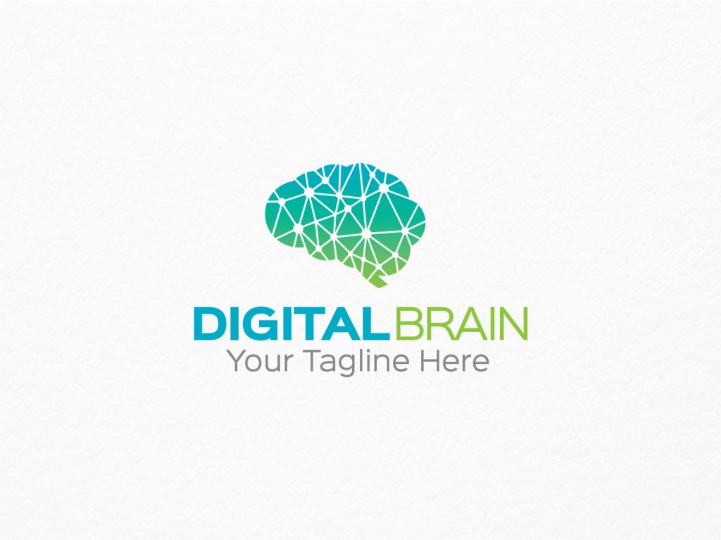 Digital Brain Logo - Graphic Pick